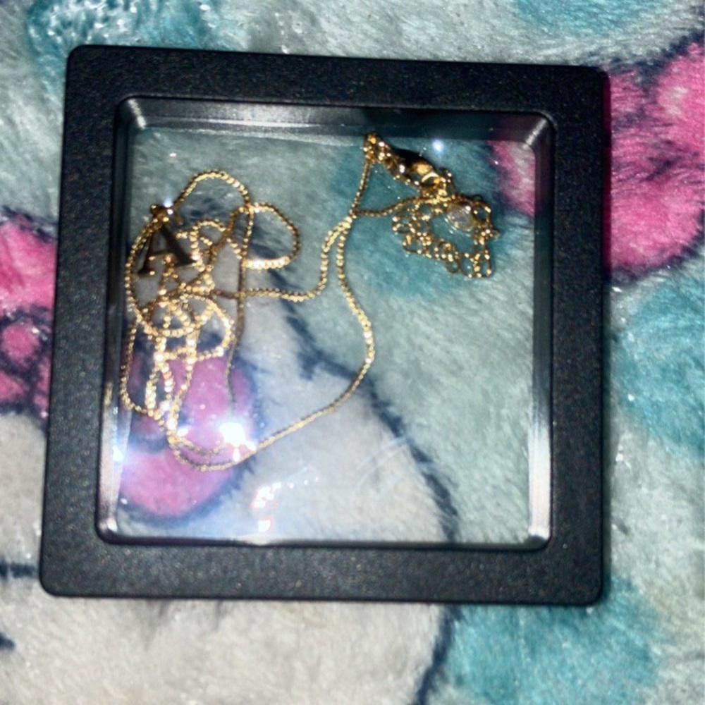 Gold Letter A Iconic 2000s Initial Neclace - Gem